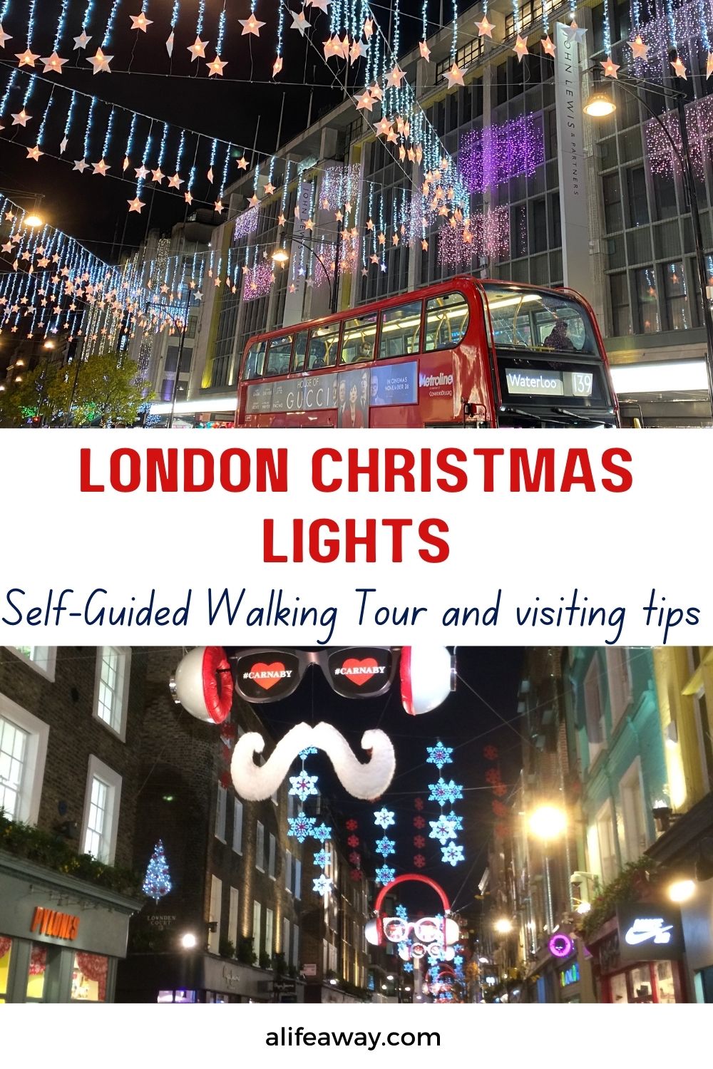 Best Self-Guided Christmas Lights Tour of London (with route map) - A ...